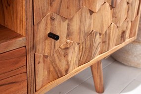 Designový TV stolek Justice, 140 cm, akácie