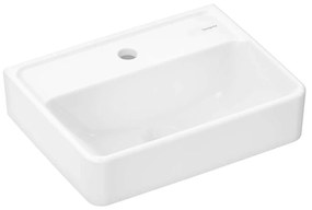 Hansgrohe Xanuia Q - Umývátko 45x34 cm, bez přepadu, otvor pro baterii, bílá 60230450