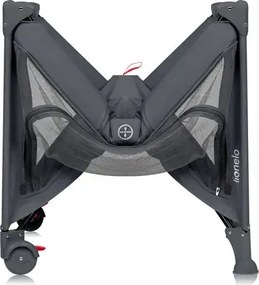 LIONELO Postýlka cestovní Laura Grey Concrete / do 15 kg