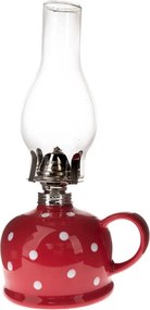 Keramická petrolejová lampa (výška 28 cm) – Dakls