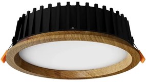 APLED - LED Podhledové RONDO WOODLINE LED/12W/230V 4000K pr. 20 cm dub masiv