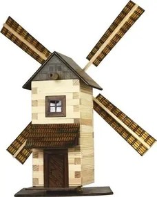 Walachia Dřevěná slepovací stavebnice Větrný mlýn / od 8 let / 137 díl