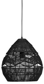 WOOOD Závěsná lampa Adelaide černá Ø35cm