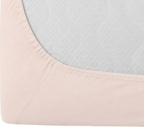 Jersey prostěradlo světle růžové 180 x 200 cm