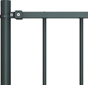 Plotový panel Woerden se sloupky ocelový 1,7x0,75 m antracitový 145212