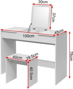 Toaletní stolek Edith Piaf