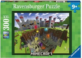 Puzzle ravensburger puzzle 133345 minecraft 300 dílků