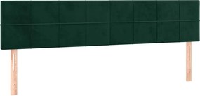 Box spring postel s matrací tmavě zelená 180x200 cm samet 3141320