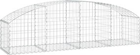 Klenutý gabionový koš 200 x 50 x 40/60 cm pozinkované železo 153472