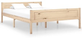 Rám postele masivní borové dřevo 140 x 200 cm,  322099 HangarStore.cz
