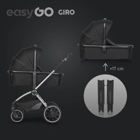 Kombinovaný kočárek EasyGo Giro 2v1 Ebony Black