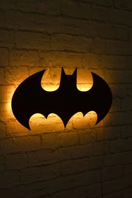 ASIR Dekorace BATMAN s led osvětlením žlutá 50 cm