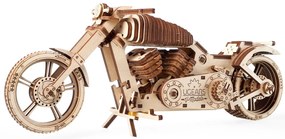 Ugears 3D dřevěné mechanické puzzle VM-02 Motorka (chopper)