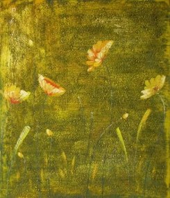 Zlaté květy - 200 x 150 cm