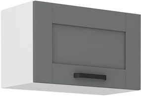 STL 60 cm skříňka horní jednodveřová (otevírání nahoru) LUNA Barevné provedení LUNA: Bílá / Prachově šedá