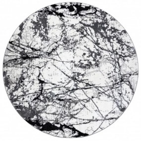 Kusový koberec Marblo šedý kruh 100cm