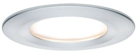 Paulmann 93462 LED Coin Nova round, set kulatých bodovek v úpravě kartáčovaný hliník, 3x6,5W LED 2700K, prům.7,8cm, IP44