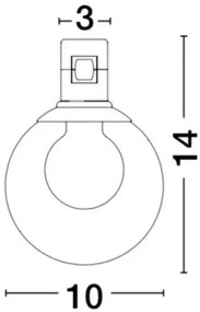 Svítidlo do lišty Minimal měděná