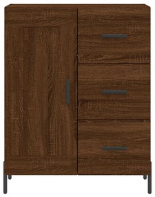 Skříň highboard hnědý dub 69,5 x 34 x 180 cm kompozitní dřevo