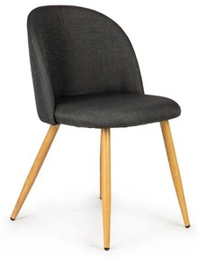 ModernHome Sada 2ks jídelních židlí, MC-027 DARK GREY