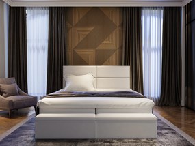MSL Kontinentální čalouněná postel MALFI (140 x 200 cm) Barva látky: SAWANA 05