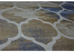 koberec DROP JASMINE 761 Tmavá béžová/Světle modrá velikost 160x220 cm | krásné koberce cz