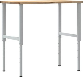 Pracovní stůl 100 x 60 x (71,5–98) cm masivní dubové dřevo 3309717