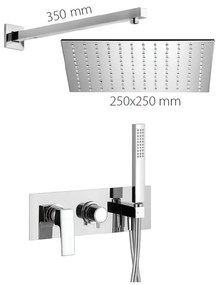 Alpi Una - Sprchový systém pod omítku UNA komplet - páková baterie, chrom Aluna SWK 18L1863