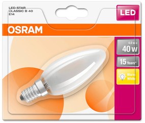 OSRAM LED žárovka-svíčka E14 B35 4W 2 700 K matná