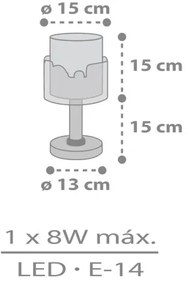 Dalber 61681N - LED Dětská lampička BABY TRAVEL 1xG4/4W/230V pestrobarevná