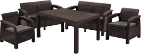 Allibert CORFU FIESTA set - hnědá