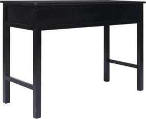 Psací stůl černý 110 x 45 x 76 cm dřevo 284158