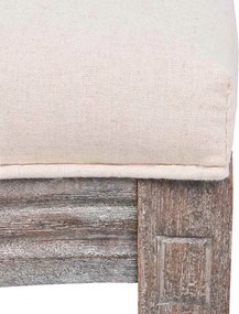 Jídelní židle 6 ks krémové textil 274621