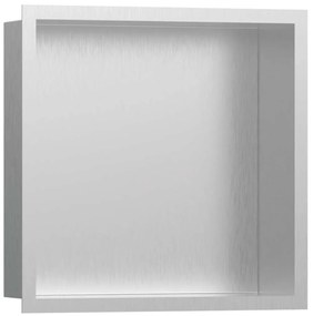 Hansgrohe XtraStoris Individual - Výklenek do stěny s designovým rámem, 30x30x10 cm, kartáčovaná nerez 56097800