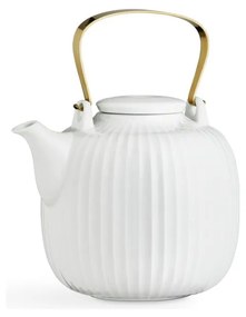 Bílá porcelánová čajová konvice Kähler Design Hammershoi, 1,2 l