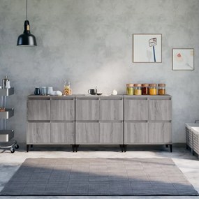 Příborníky 3 ks šedé sonoma 60 x 35 x 70 cm kompozitní dřevo 3185781