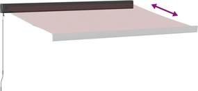 Ručně zatahovací markýza burgundská 350 x 250 cm 3215319