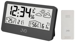JVD Digitální rádiem řízená černá meteorologická stanice JVD RB3407.1
