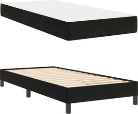 Postel s boxspringem s matrací Černá 80 x 200 cm textil 3398655