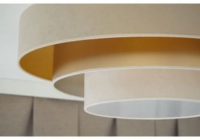 Duolla - LED Stropní svítidlo LUNETA LED/26W/230V pr. 60 cm 4000K béžová/zlatá