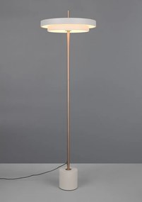 Slonovinová LED stmívatelná stojací lampa (výška 138 cm) Keaton – Trio