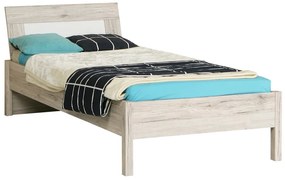 Dětská postel Beach 90x200cm - dub pískový/bílá