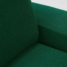 Super strečové potahy HARMONIA zelená křeslo (š. 70 - 110 cm)