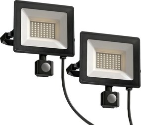 50W pracovní lampa, nastavitelná, 3 režimy, hliníková, flexibilní použití, černá