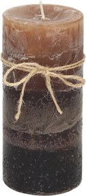 Svíčka Silvia 14cm dark brown