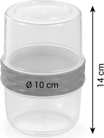 TESCOMA Dvoudílná dóza na potraviny 4FOOD, 350/350 ml