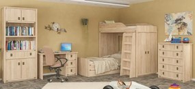 Casarredo - Komfort nábytek Dětská postel VALENCIA 90x200 s úložným prostorem, dub sonoma