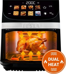 TESLA AirCook DualHeat QD73 XXL - multifunkční digitální horkovzdušná fritéza