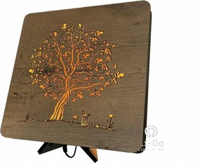 Li-Go "Ořešák" lampa 31x31 cm provedení povrchu: černá s patinou