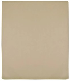 Jersey prostěradlo taupe 160x200 cm bavlna
